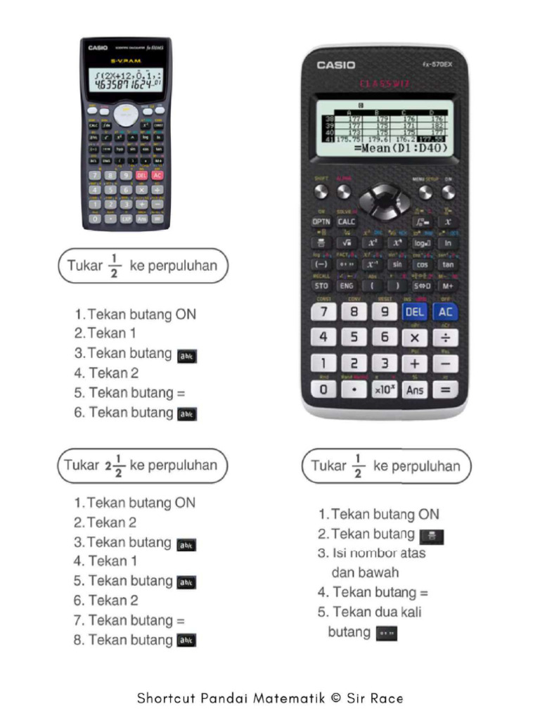 Cara Tekan Calculator | PDF