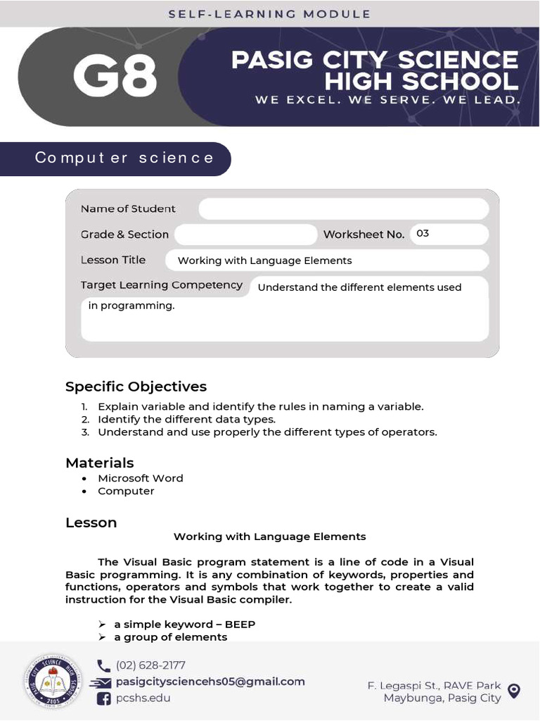 Visual Basic Variables and Operators Guide | PDF | Exponentiation | Data Type
