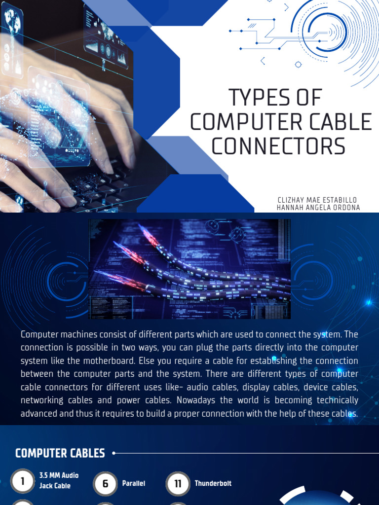 Types-of-Computer-Cables | PDF | Usb | Hdmi
