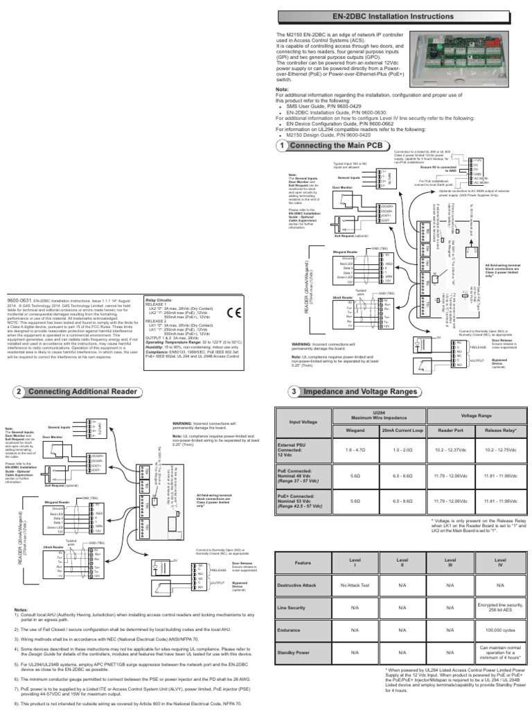 9600-0631 Issue 1.1.1 - EN-2DBC Installation Leaflet | PDF | Electric ... 9600-0631 Issue 1.1.1 - EN-2DBC Installation Leaflet | PDF | Electric ...