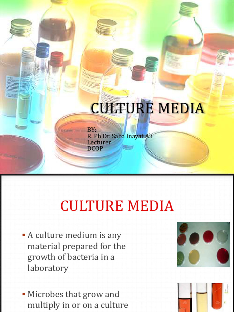5. CULTURE MEDIA | PDF | Growth Medium | Microbiology