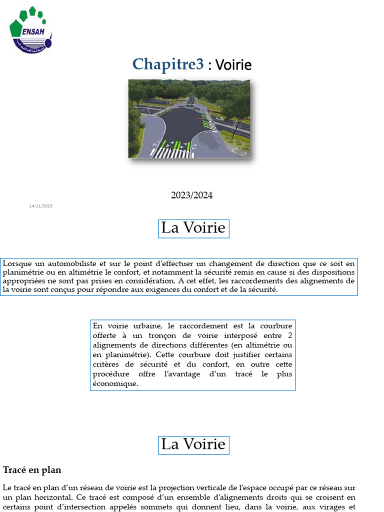 Raccordements et sécurité en voirie | PDF | Stationnement | Trottoir