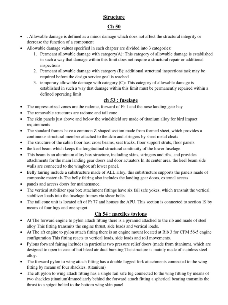 Structure | PDF | Fuselage | Spar (Aeronautics)