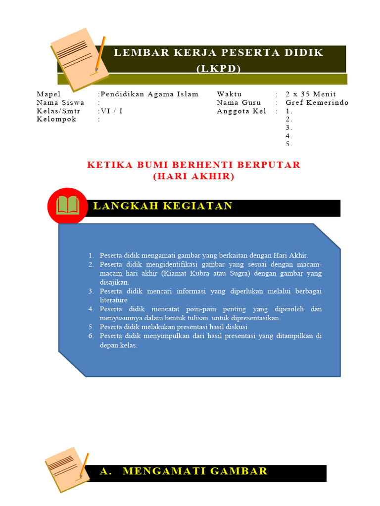 LKPD Hari Akhir Visual | PDF