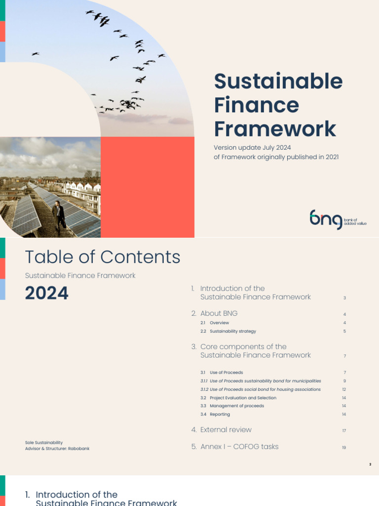 BNG Bank Sustainable Finance Framework | PDF | Carbon Footprint ...