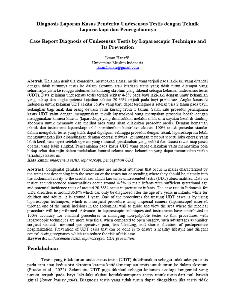 Undesensus Testis | PDF | Pengembangan Diri | Kesehatan Holistik