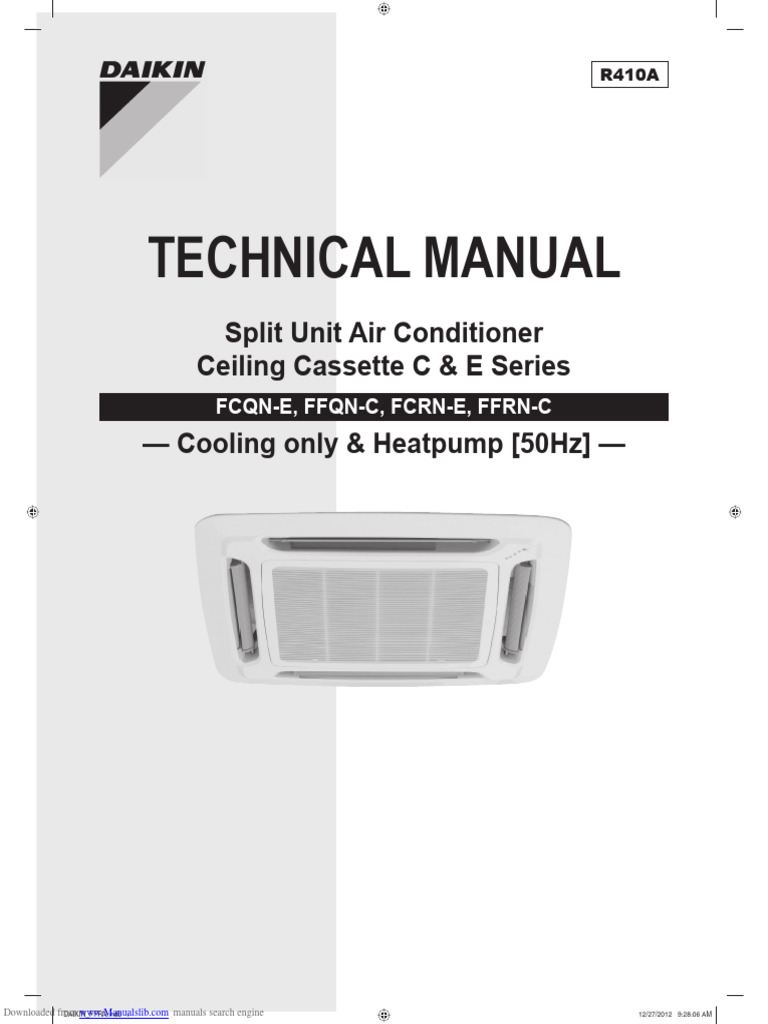 FFRN 25 CXV 1 | PDF | Air Conditioning | Electrical Wiring