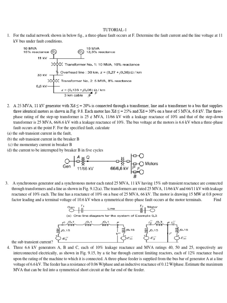 Tutorial 1 | PDF | Transformer | Electrical Network