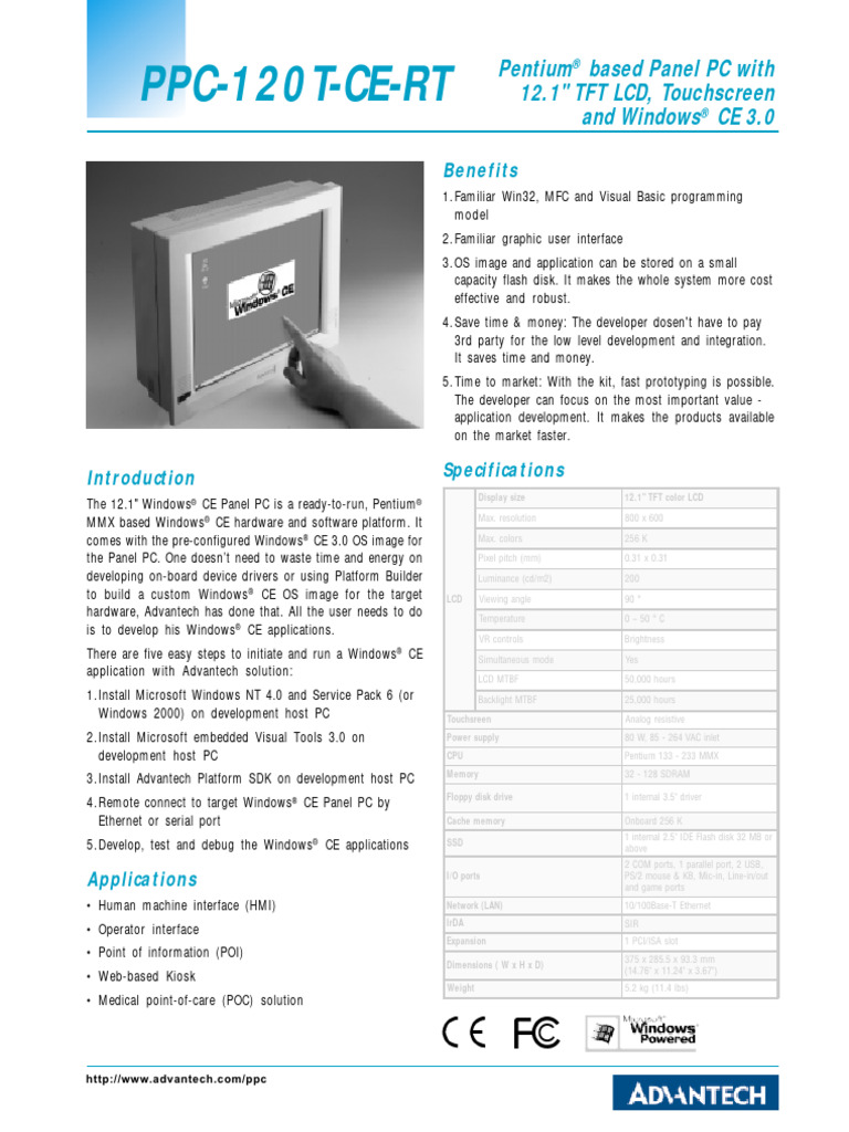 PPC 120T Ce RT - DS | PDF | Microsoft Windows | Personal Computers