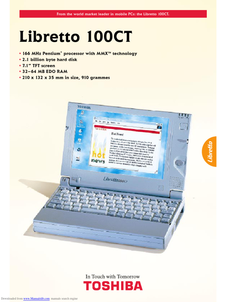 Libretto 100ct | PDF | Personal Computers | Floppy Disk
