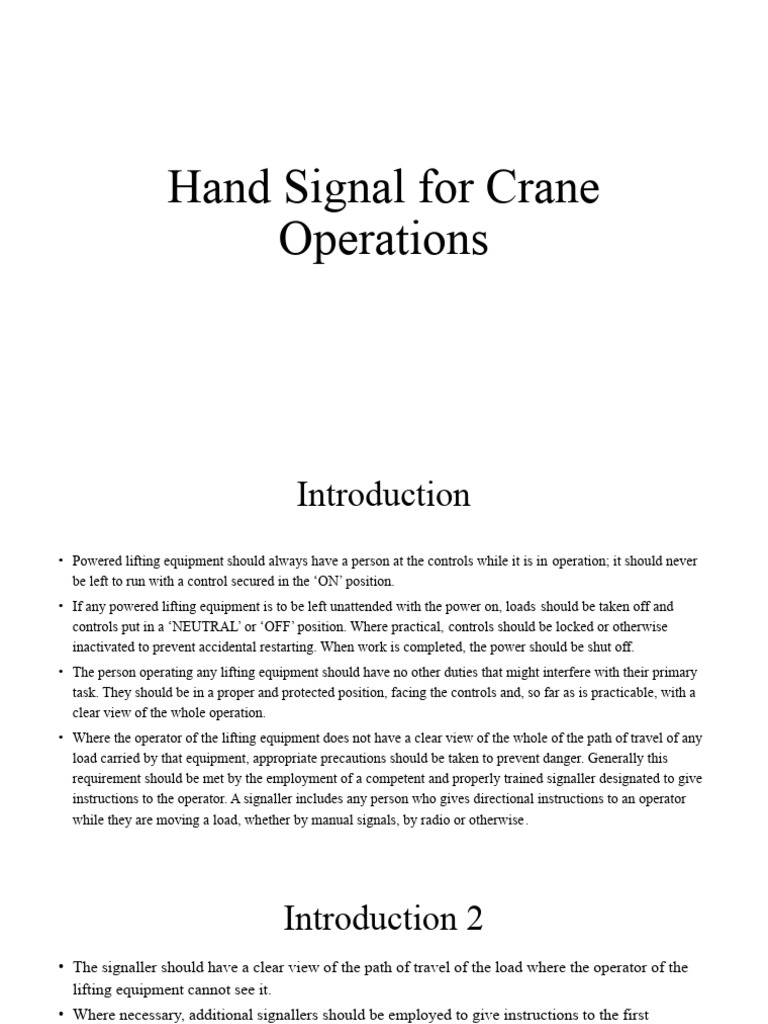 Different Hand Signals | PDF