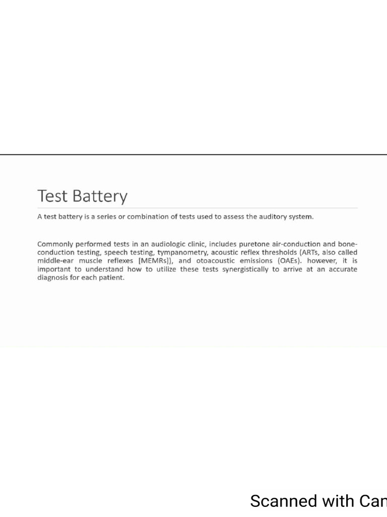 (B) Test Battery Approach | PDF