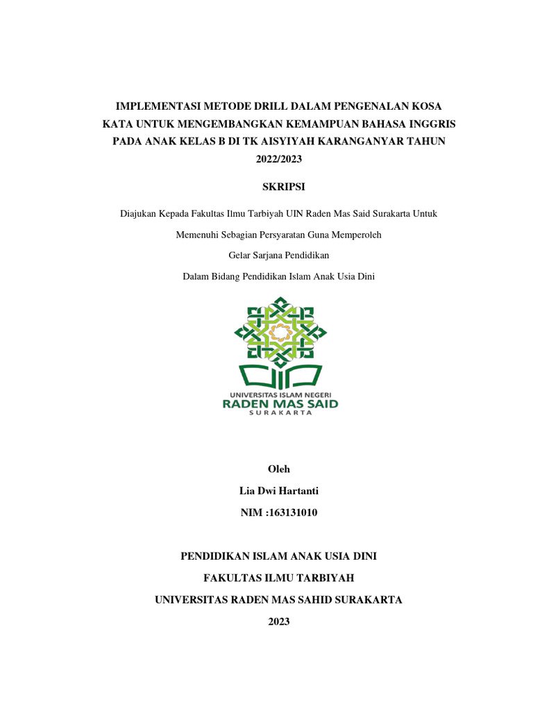 Lia Dwi Hartanti | PDF | Karier & Perkembangan | Kajian Bahasa Asing