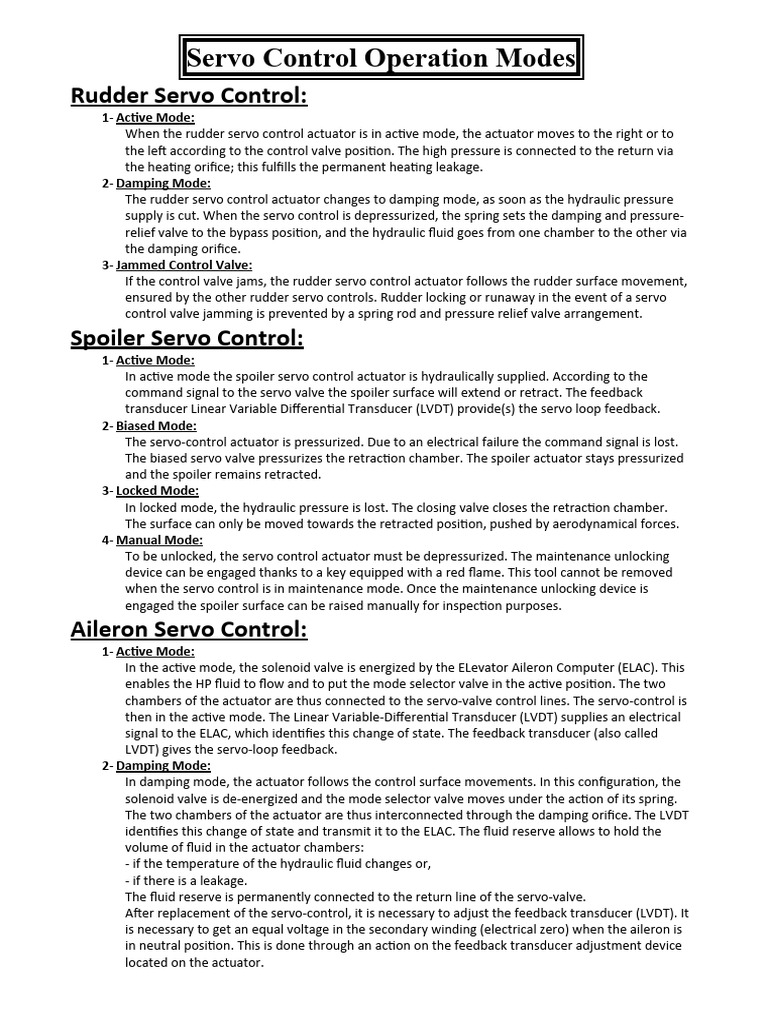 Servo Control Modes | PDF | Actuator | Servomechanism