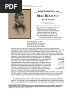 Self Reliance by Ralph Waldo Emerson (TEXT) | PDF | Ralph Waldo Emerson ...