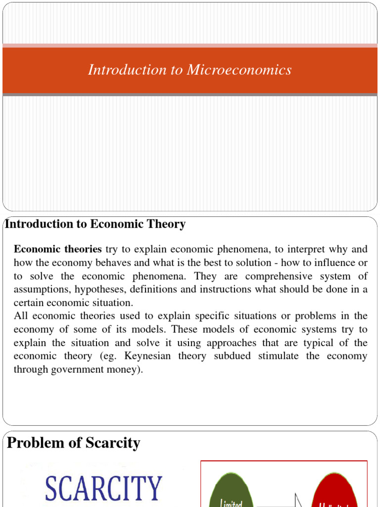 Introduction To Microeconomics | PDF | Economic Equilibrium ...