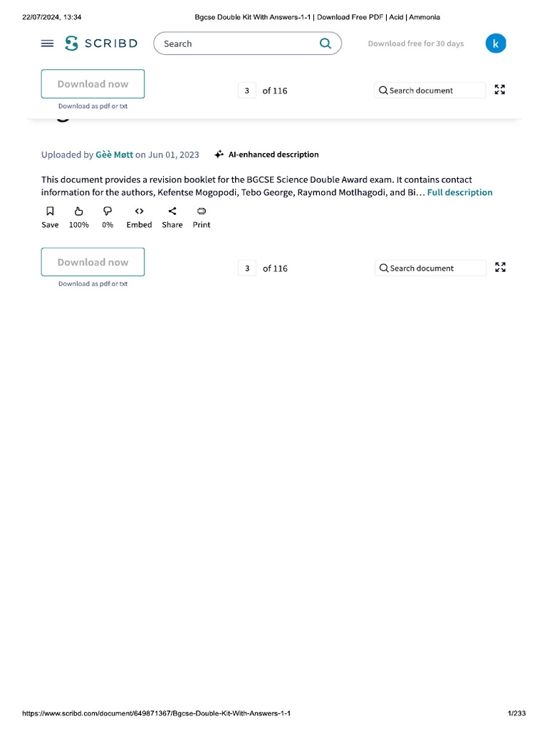 Revision Modules | PDF
