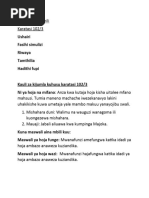 Usemi Halisi Na Usemi Taarifa | PDF