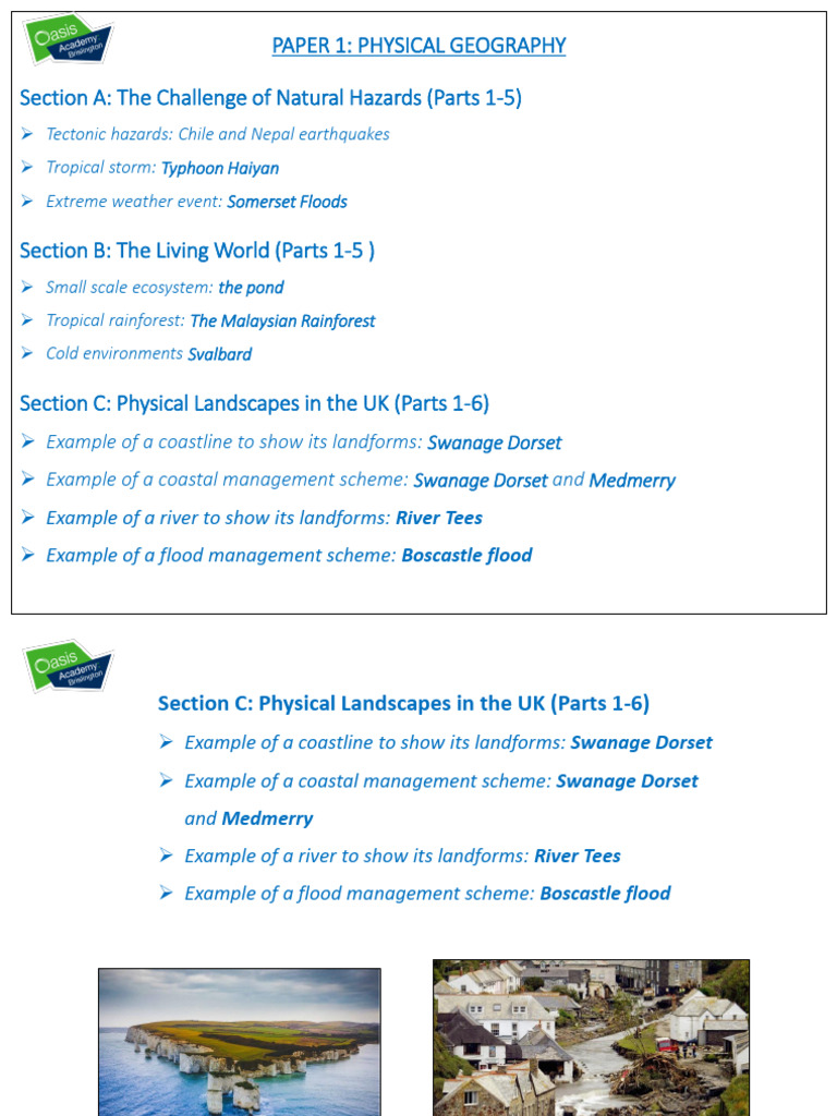 Y10 Physical Landscapes In The Uk Pdf River Beach