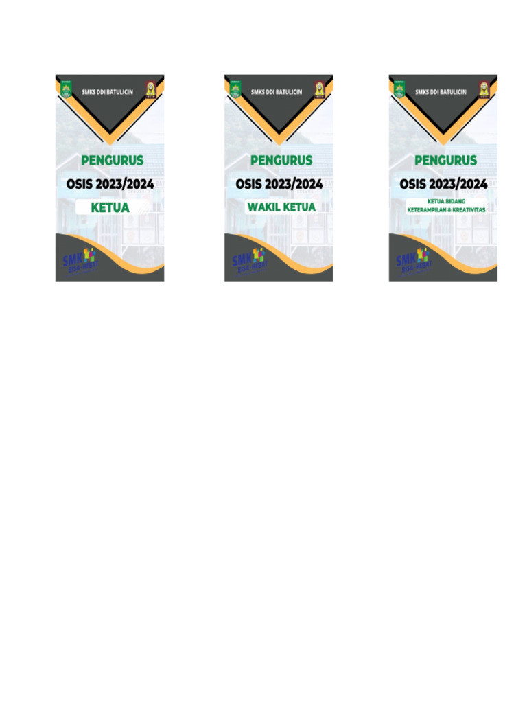 Id Card Pengurus Osis | PDF