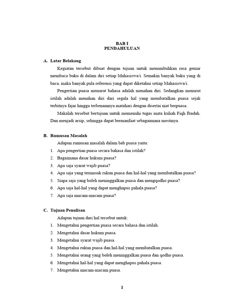 Panduan Lengkap Tentang Puasa Islam | PDF