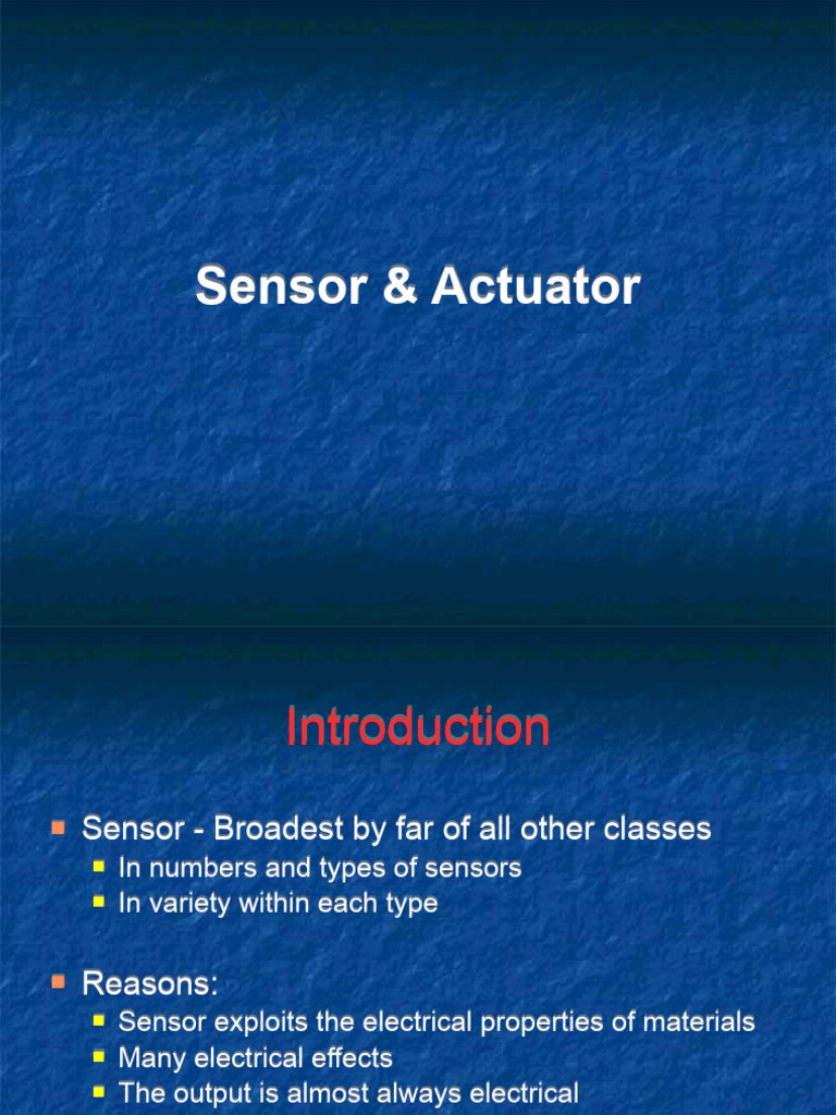 Topic 2 - Sensor - Actuator | PDF | Inductance | Inductor