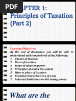 Principles of Sound Tax System | PDF | Taxes | Taxation