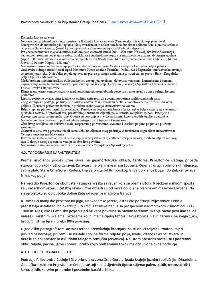 Katunska Kraška Zaravan | PDF