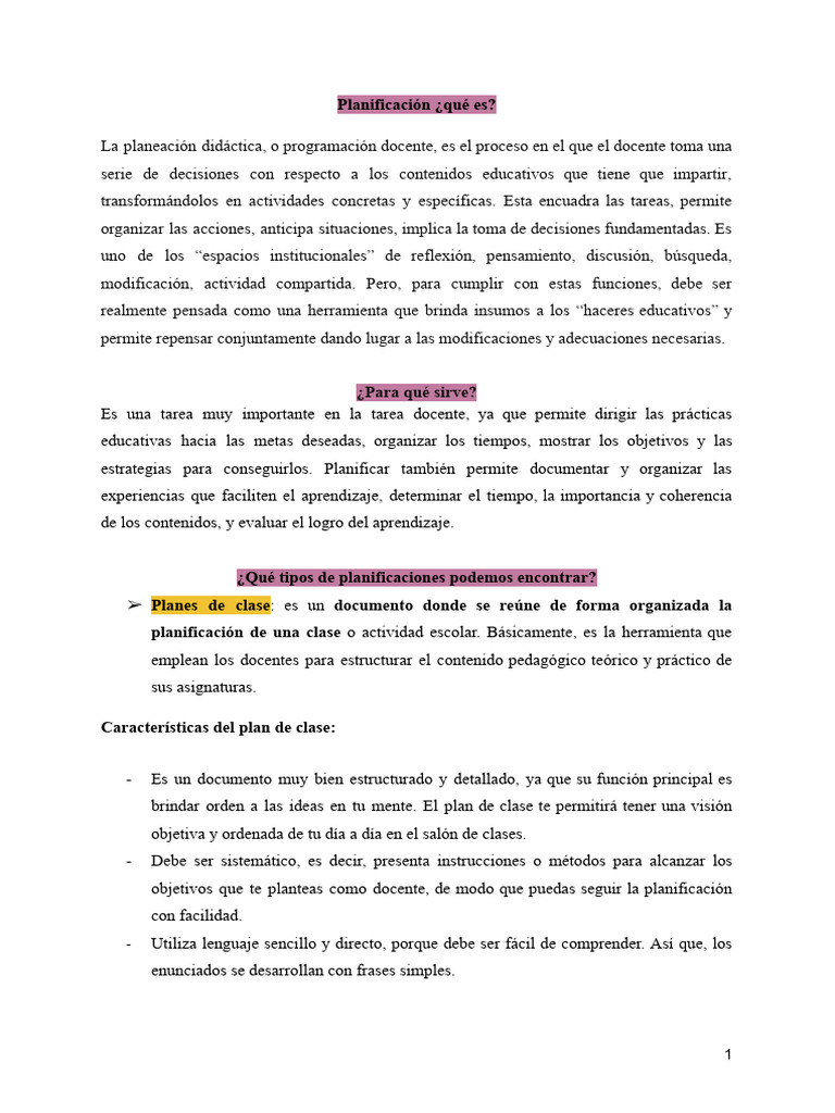 Planificaci-N - Qu - Es | PDF | Evaluación | Enseñando
