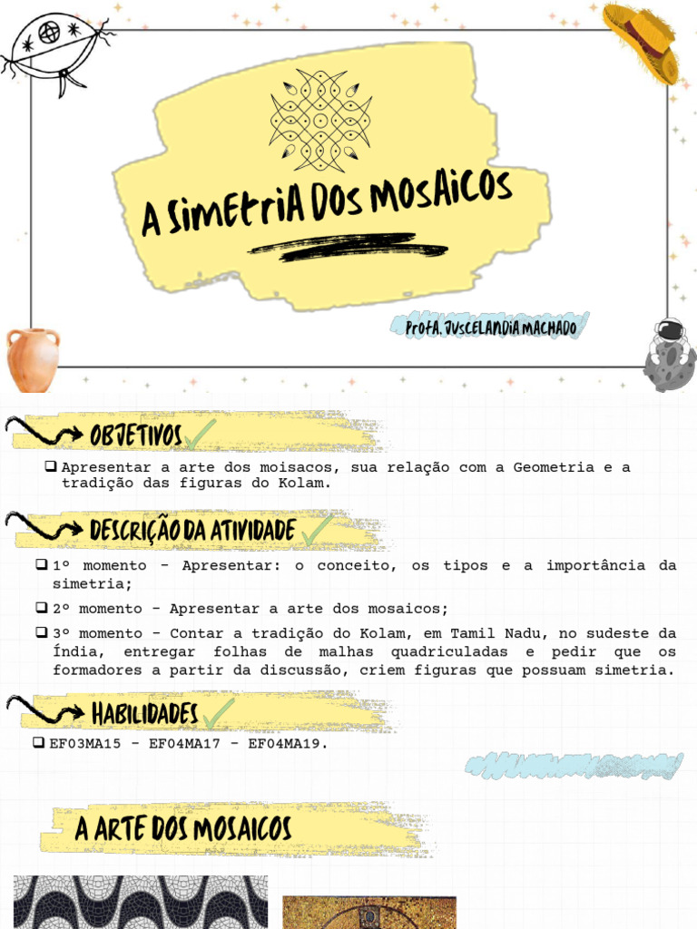Mosaicos e Simetria na Arte Kolam | PDF