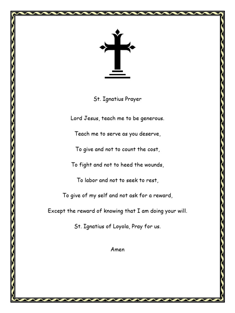 ST - Ignatius Prayer | PDF