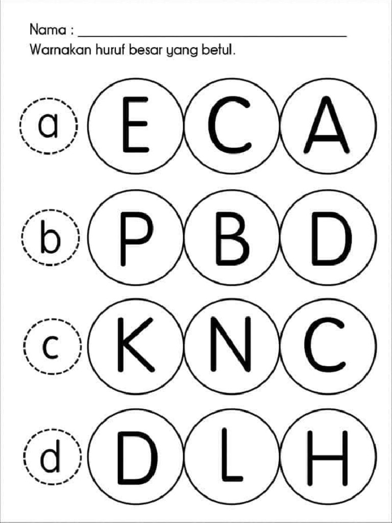 Warna Huruf Besar Yang Betul | PDF