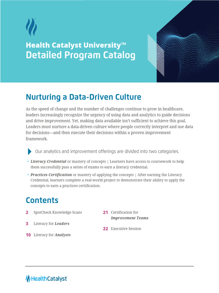 HCU Detailed Catalog | PDF | Statistics | Health Care