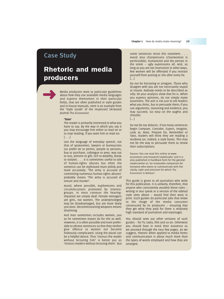 Media Style Guidelines Explained | PDF | Rhetoric | Human Communication