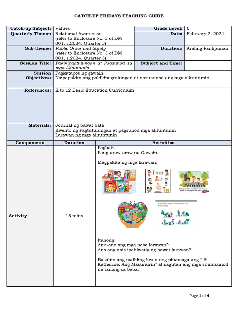 GRADE-6-VALUES | PDF