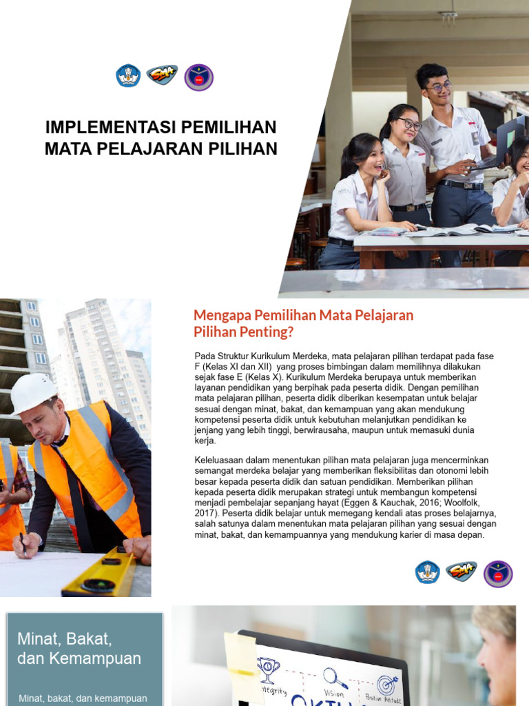 Pemilihan Mata Pelajaran Kurikulum Merdeka | PDF