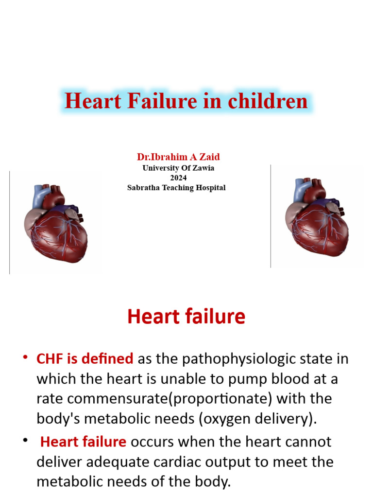 Heart Failure in Children: Causes & Treatment | PDF | Heart | Heart Failure
