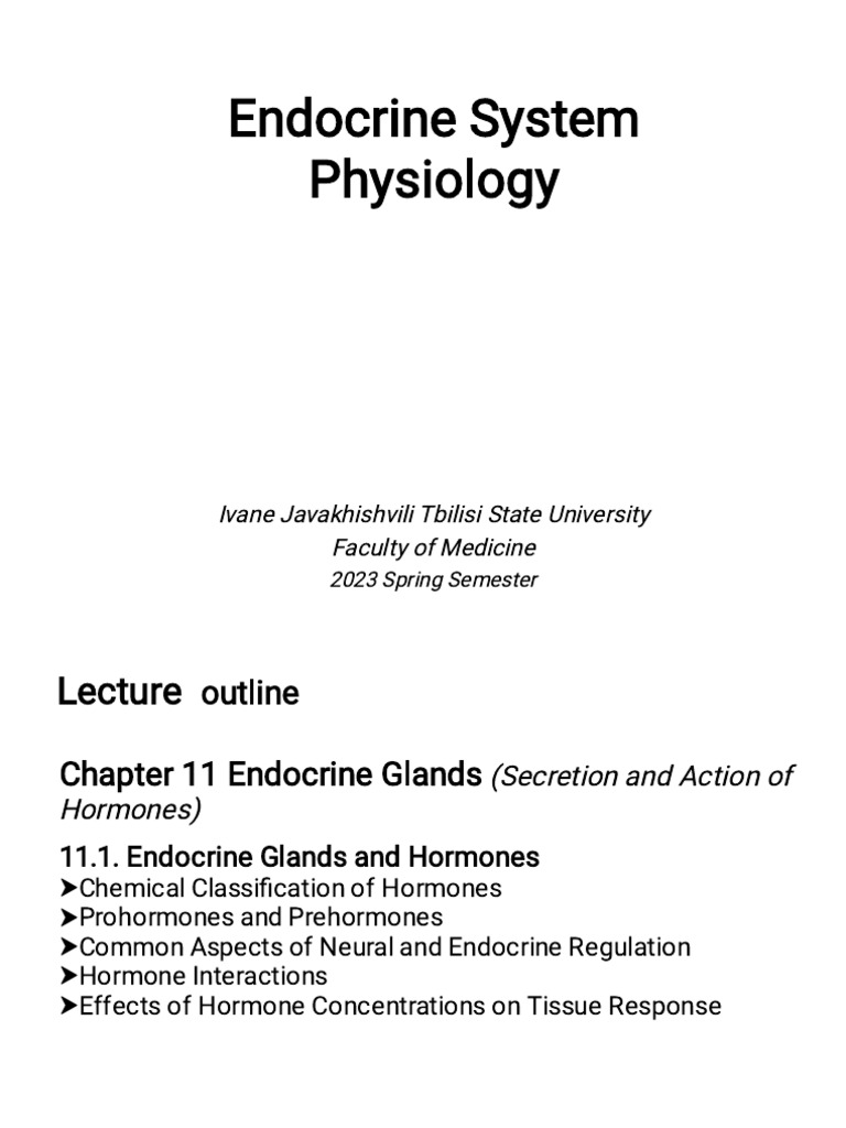 physio endo 1 | PDF | Endocrine System | Hormone