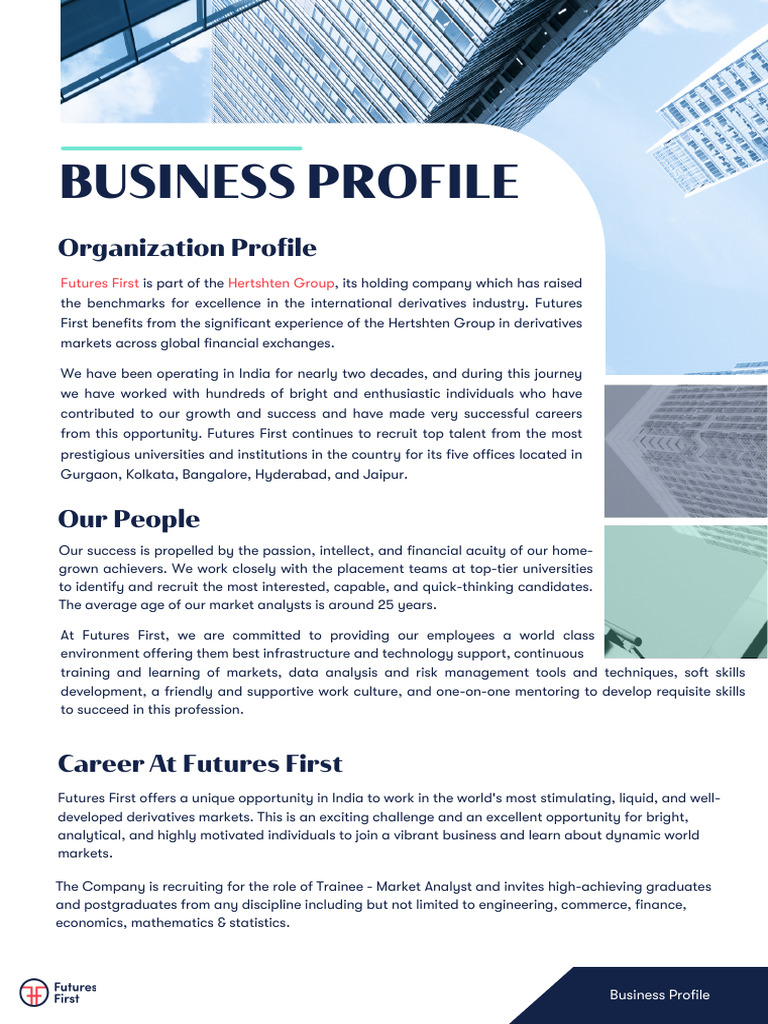 Futures First Trainee Analyst Salary Details | PDF | Marketing Strategy ...