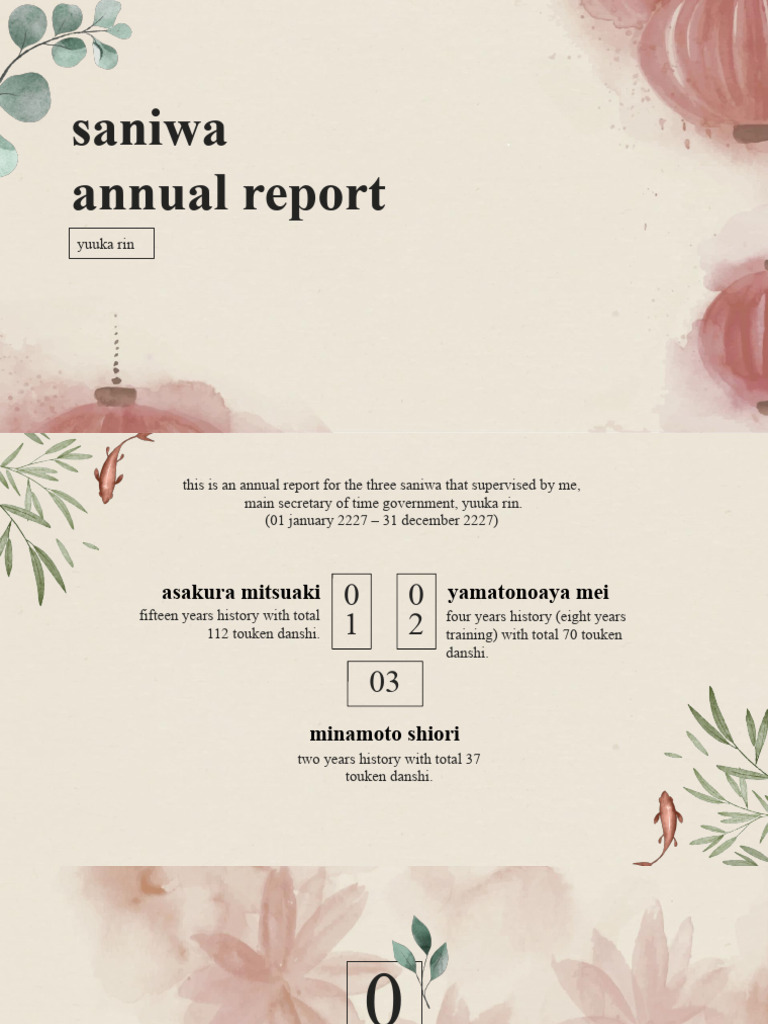 Saniwa Annual Report 2227 | PDF