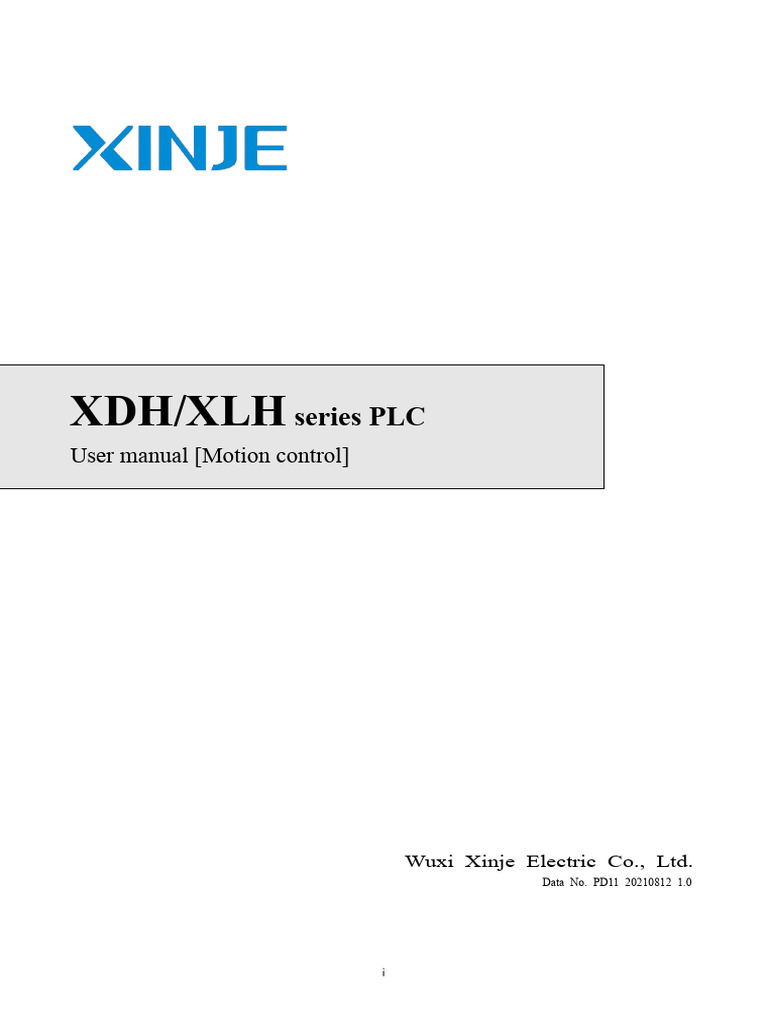 XDHXLH Motion Control Manual | PDF | Computer Network | Ethernet
