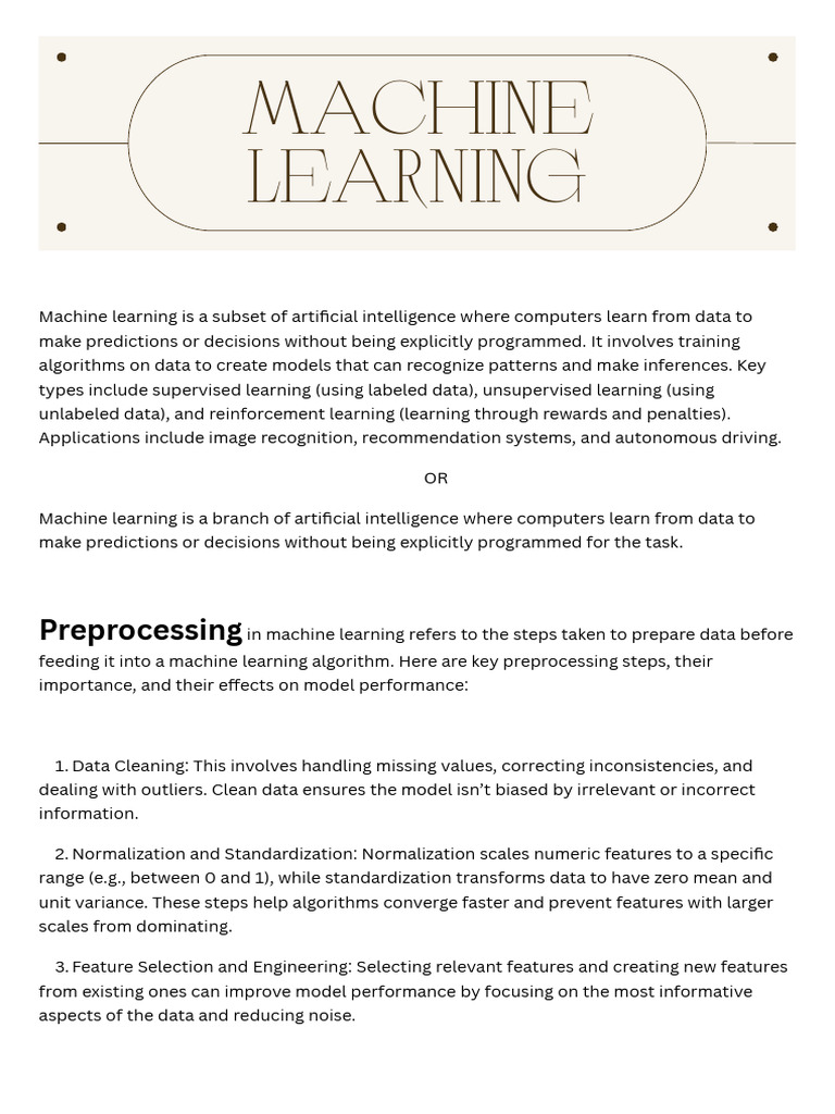 Machine Learning | PDF | Regression Analysis | Machine Learning