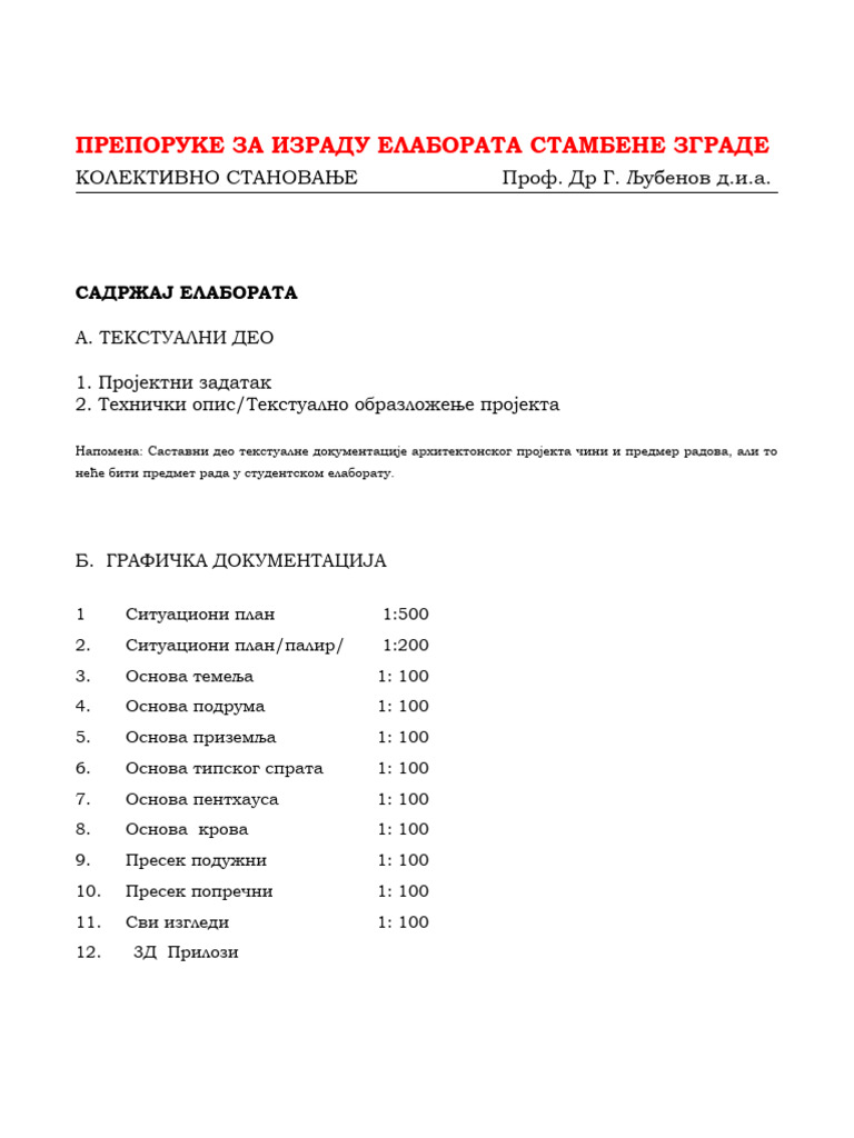 Kolektivno - Preporuke Za Izradu Elaborata | PDF