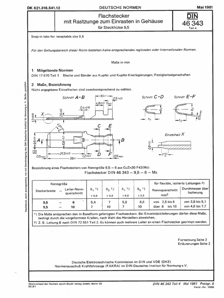 Din 46343-4 1981-05 | PDF