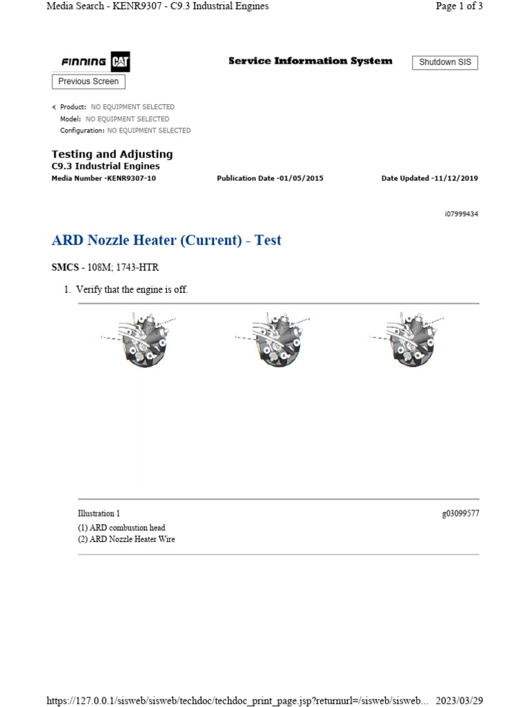 ARD Nozzle Heater (Current) - Test | PDF | Electronics | Electricity