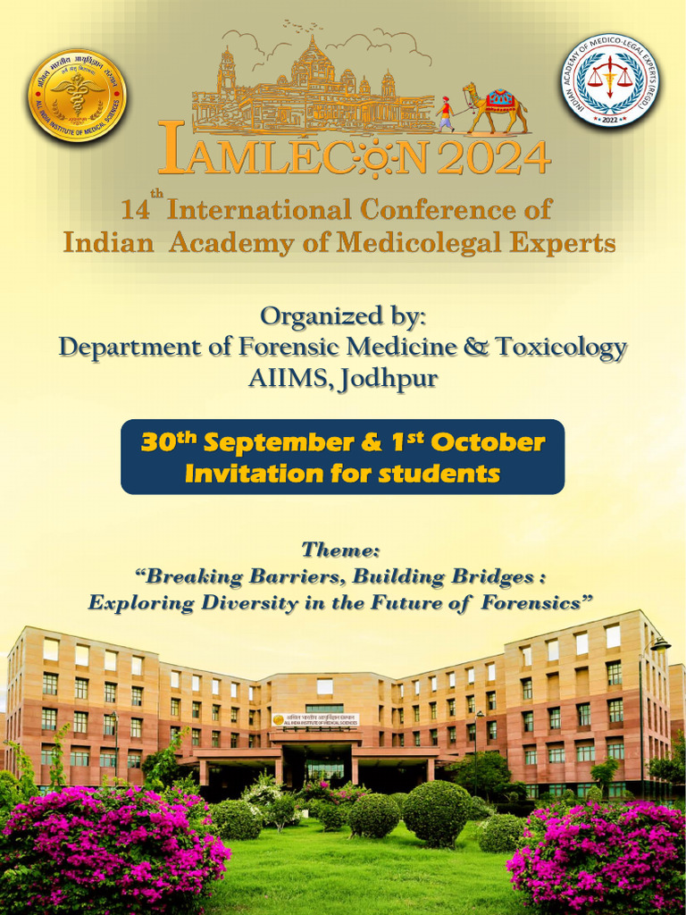 IAMLE BROCHURE-Invitation For Students 1 | PDF | Forensic Science