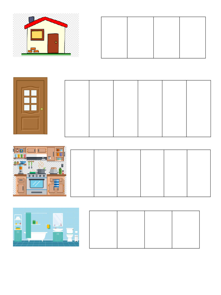 lectura 10 palabras de la casa | PDF