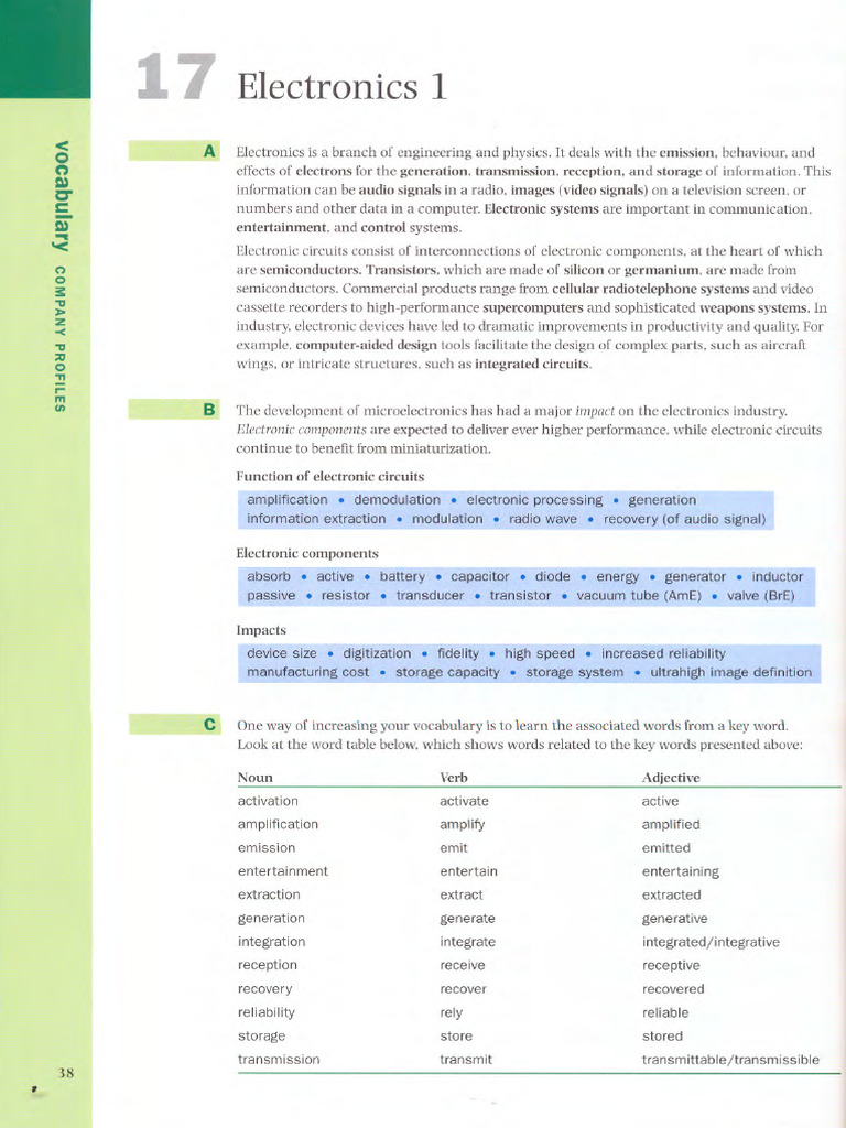 Template - Technical - English - Electronics | PDF
