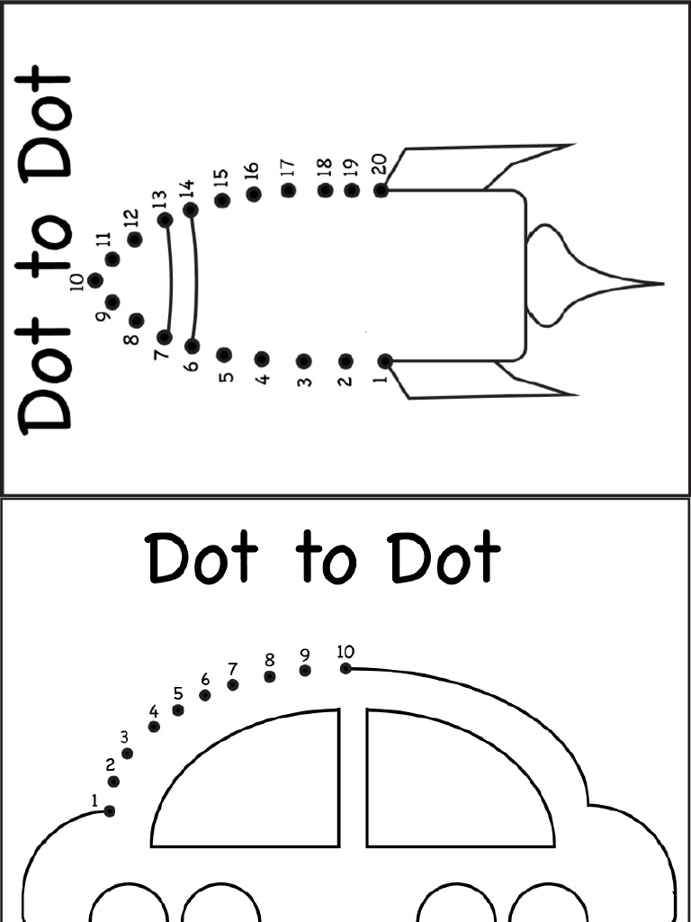 Dot To Dot Car Numbers | PDF