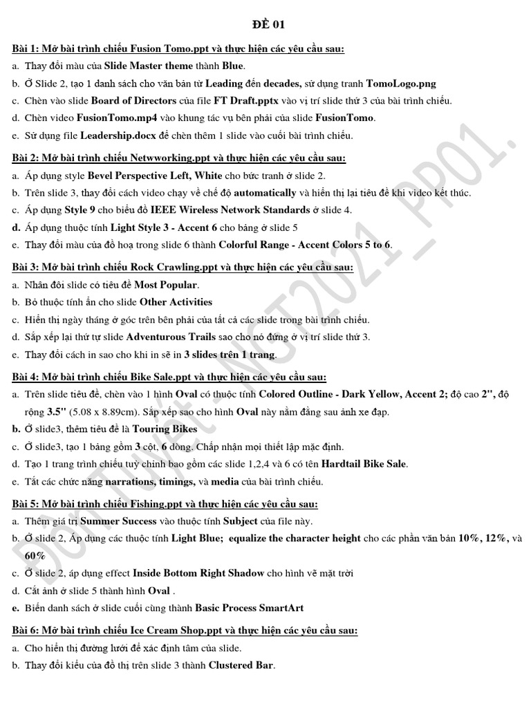 01. Đề PP01 | PDF